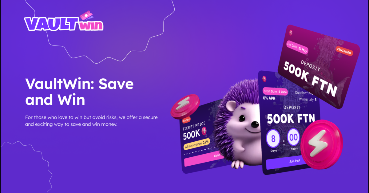 VaultWin - A non-loss lottery experience with potential to win big